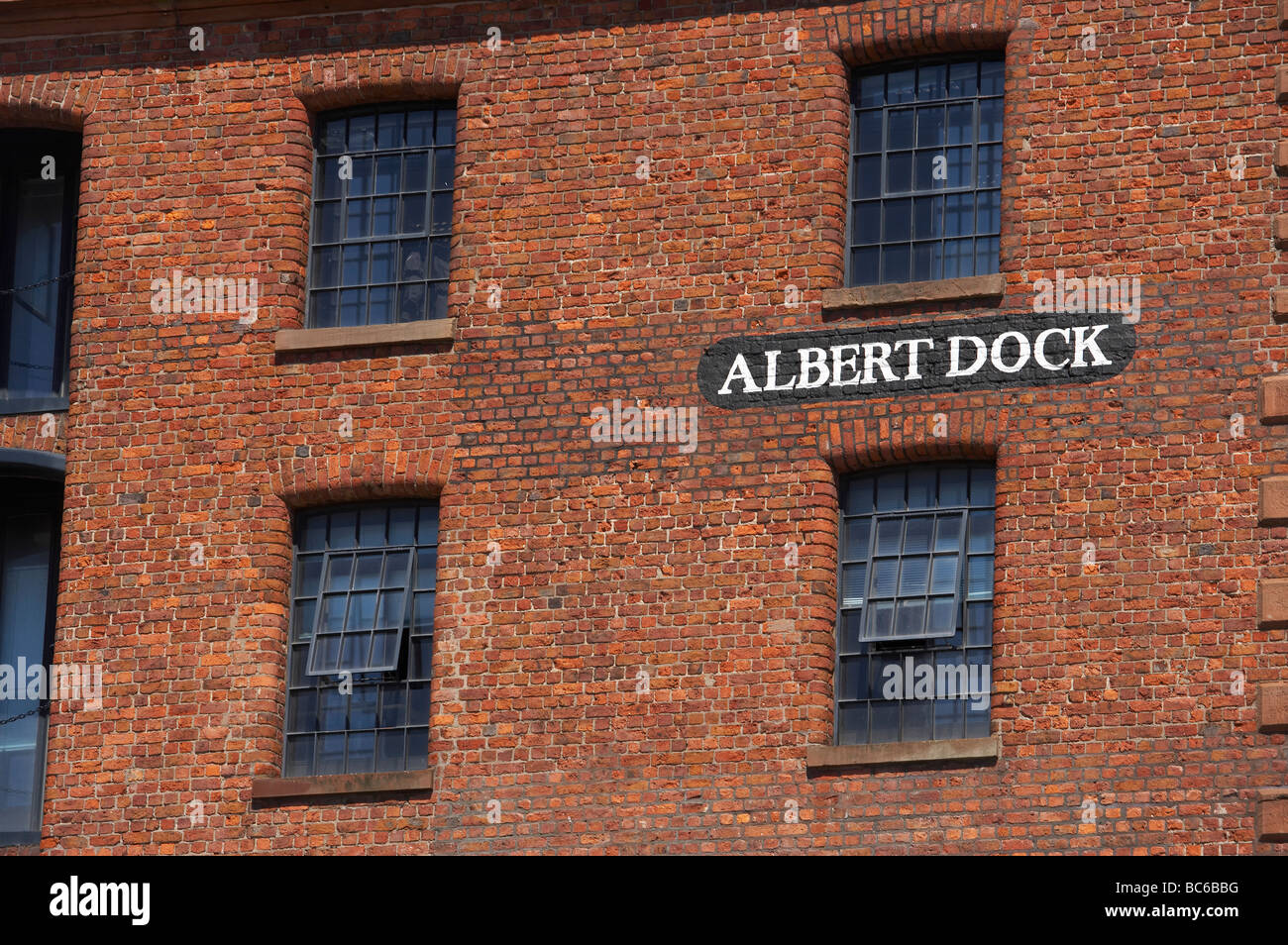 Albert Dock sign Liverpool UK Stock Photo - Alamy