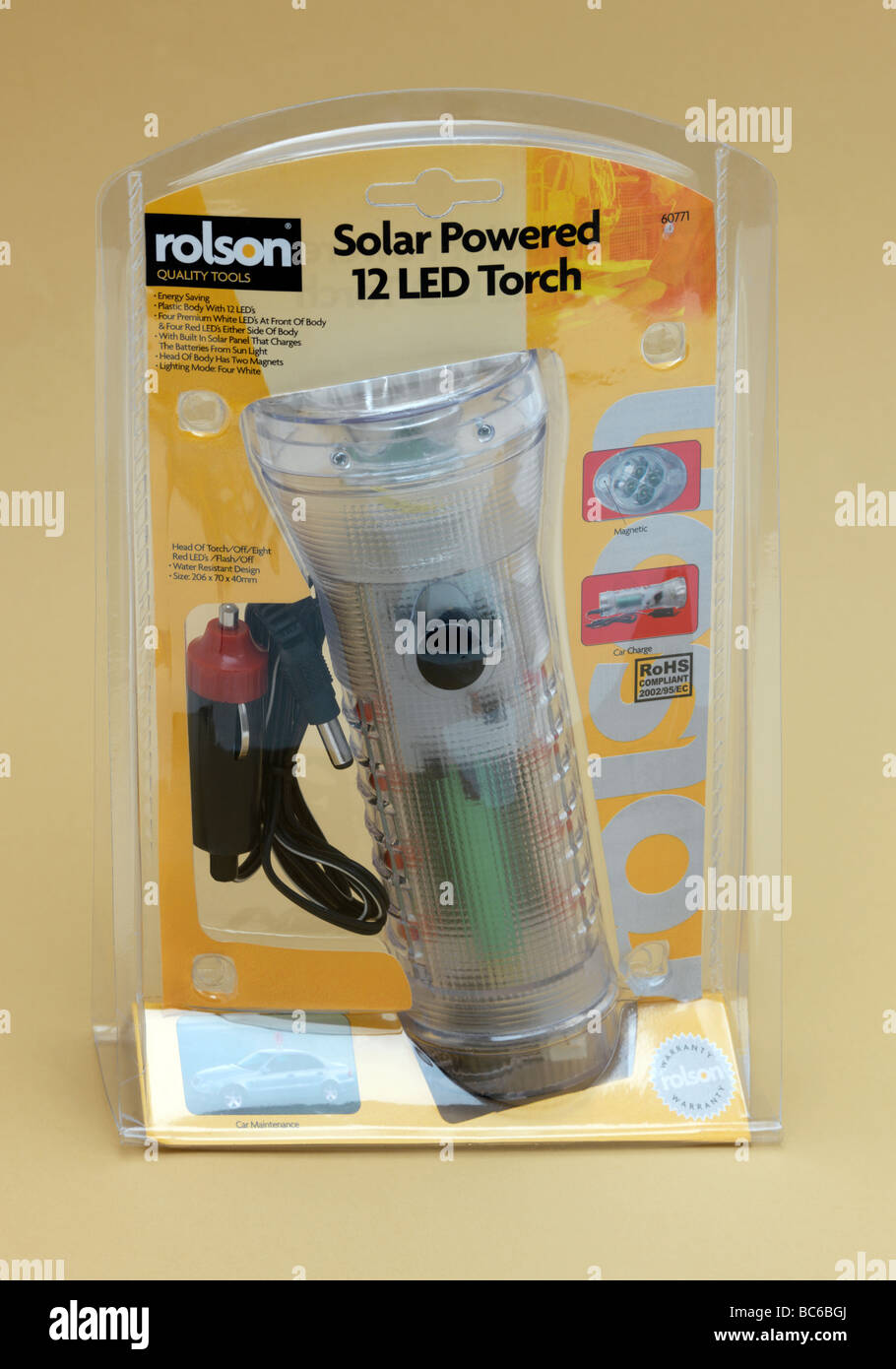 Solar Powered Torch Stock Photo - Alamy