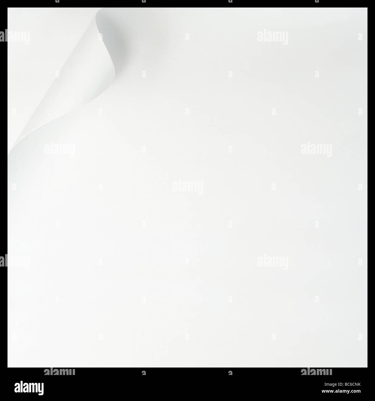 Sheet White Paper Curl Hi-res Stock Photography And Images - Alamy