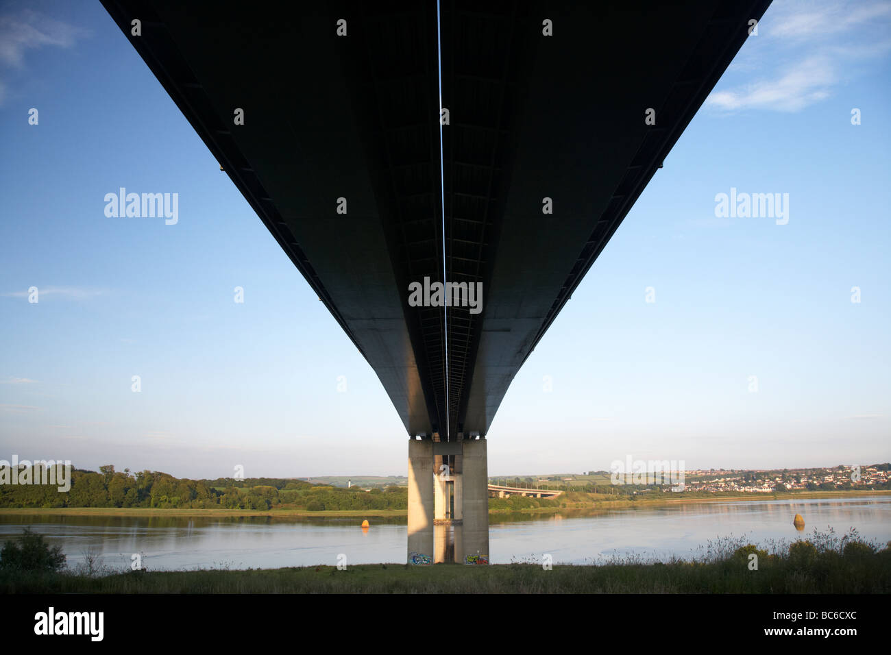 underneath the foyle bridge over the river foyle derry city county ...