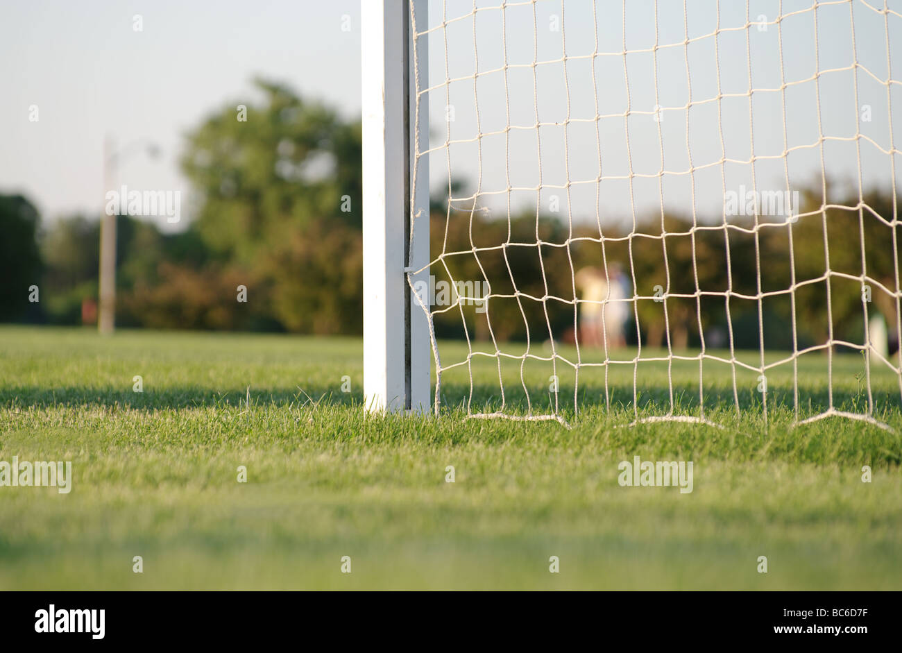 Soccer goal netting Stock Photo - Alamy