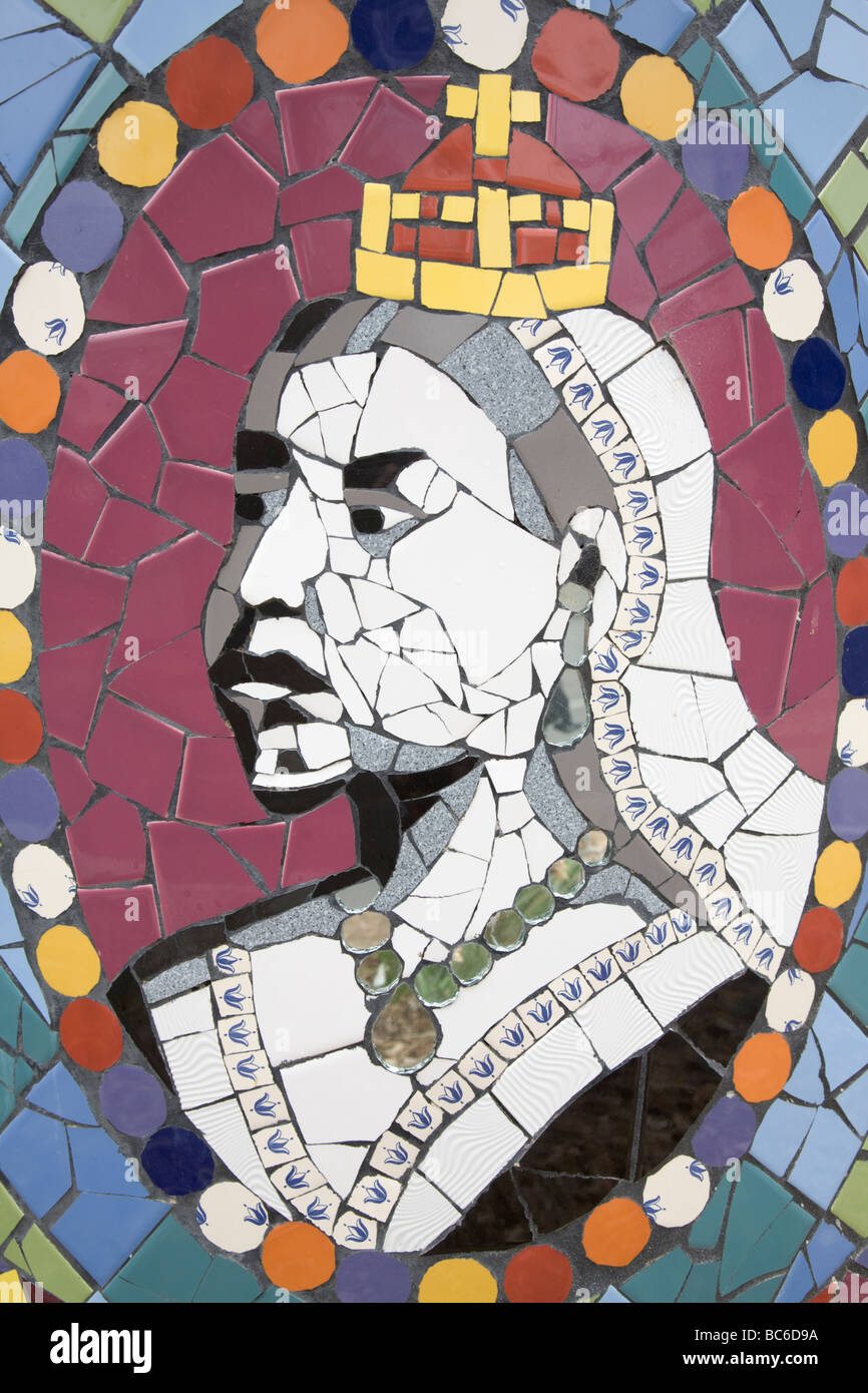 Queen Victoria Ceramic Tiled Mosaic Adelaide Australia Stock Photo - Alamy