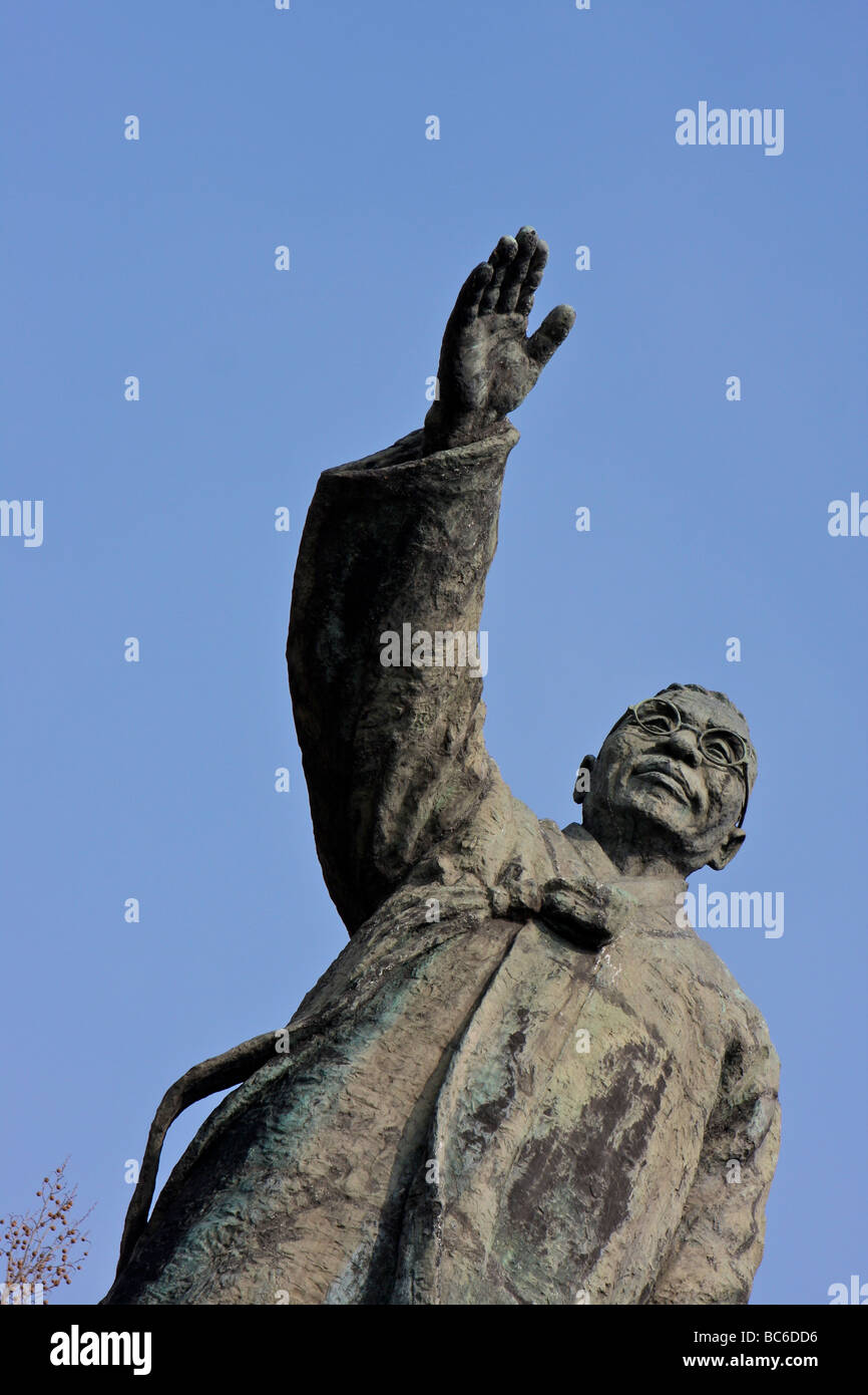 kim gu statue on the namsan park Stock Photo - Alamy