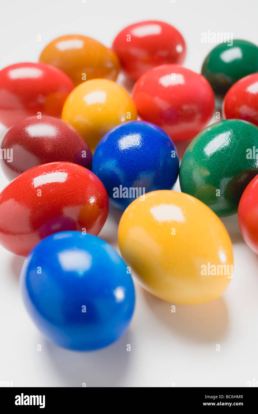 Coloured eggs Stock Photo - Alamy