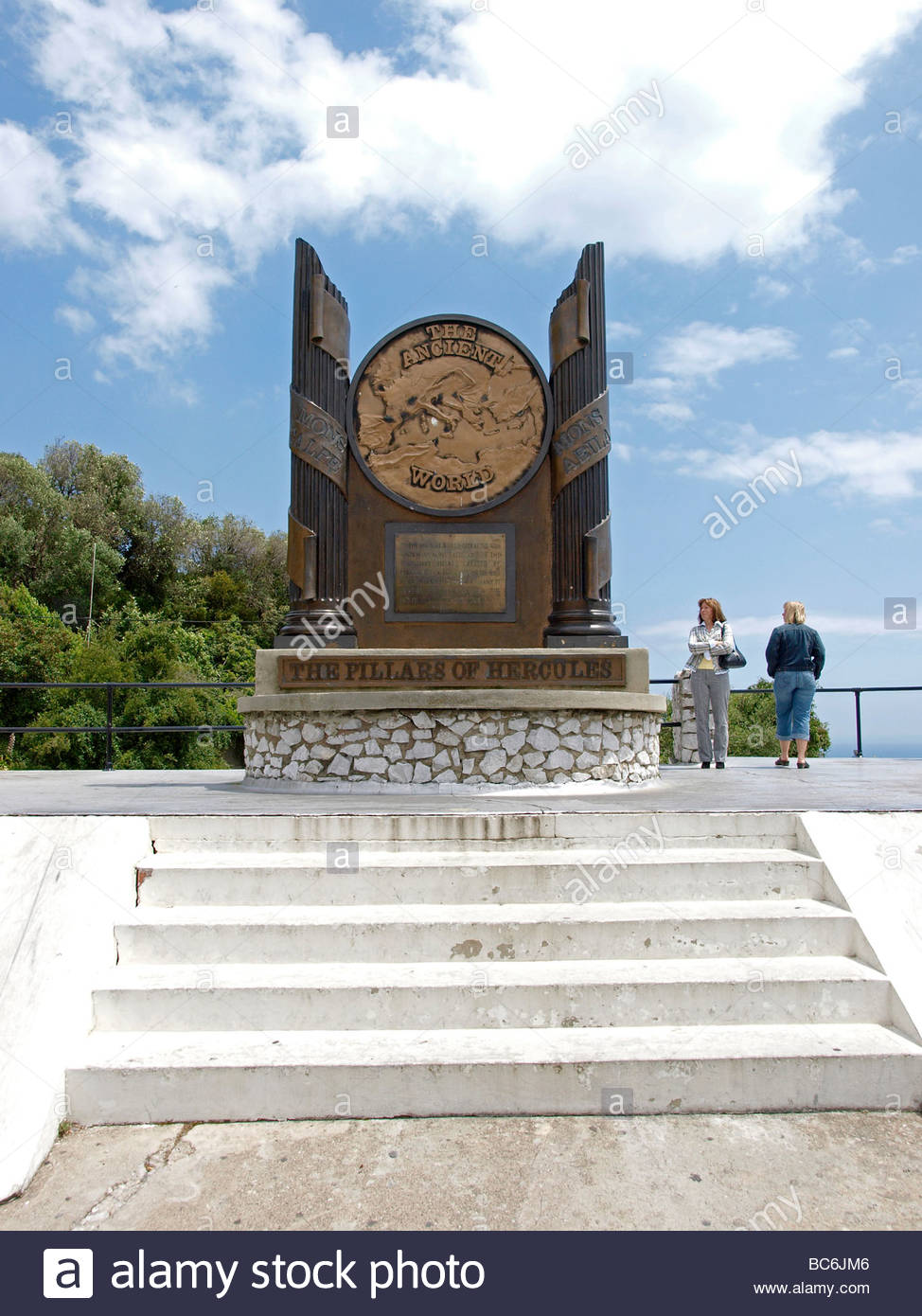 Pillars Of Hercules Monument Stock Photos & Pillars Of Hercules ...