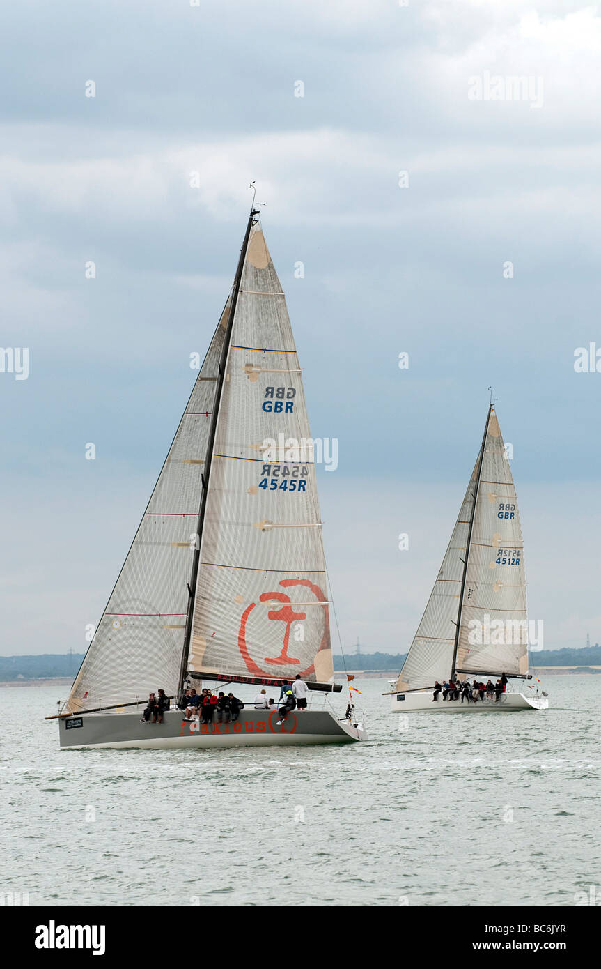 Farr 45 Round the Island 2009 06 20 Stock Photo - Alamy
