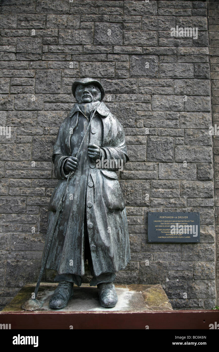 Welsh drover statue hi-res stock photography and images - Alamy