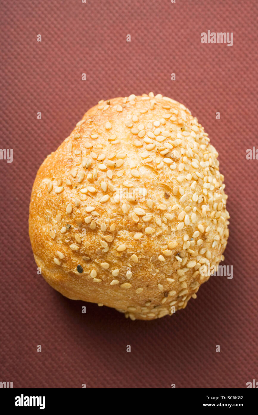 A sesame roll Stock Photo - Alamy
