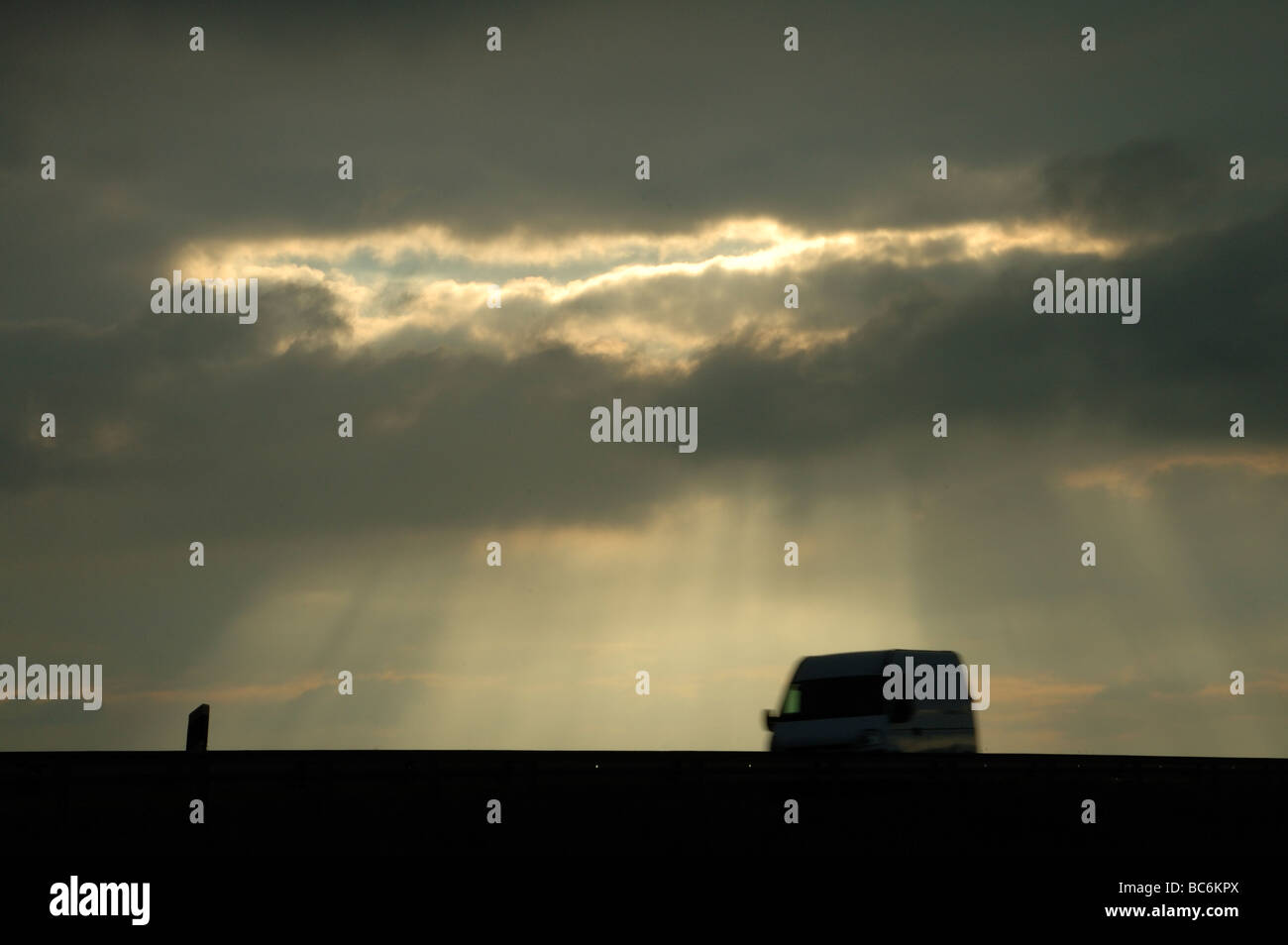 Shaft light breaking through dark hi-res stock photography and images ...