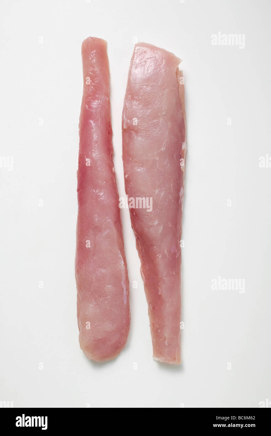 Two pieces of pork loin Stock Photo - Alamy