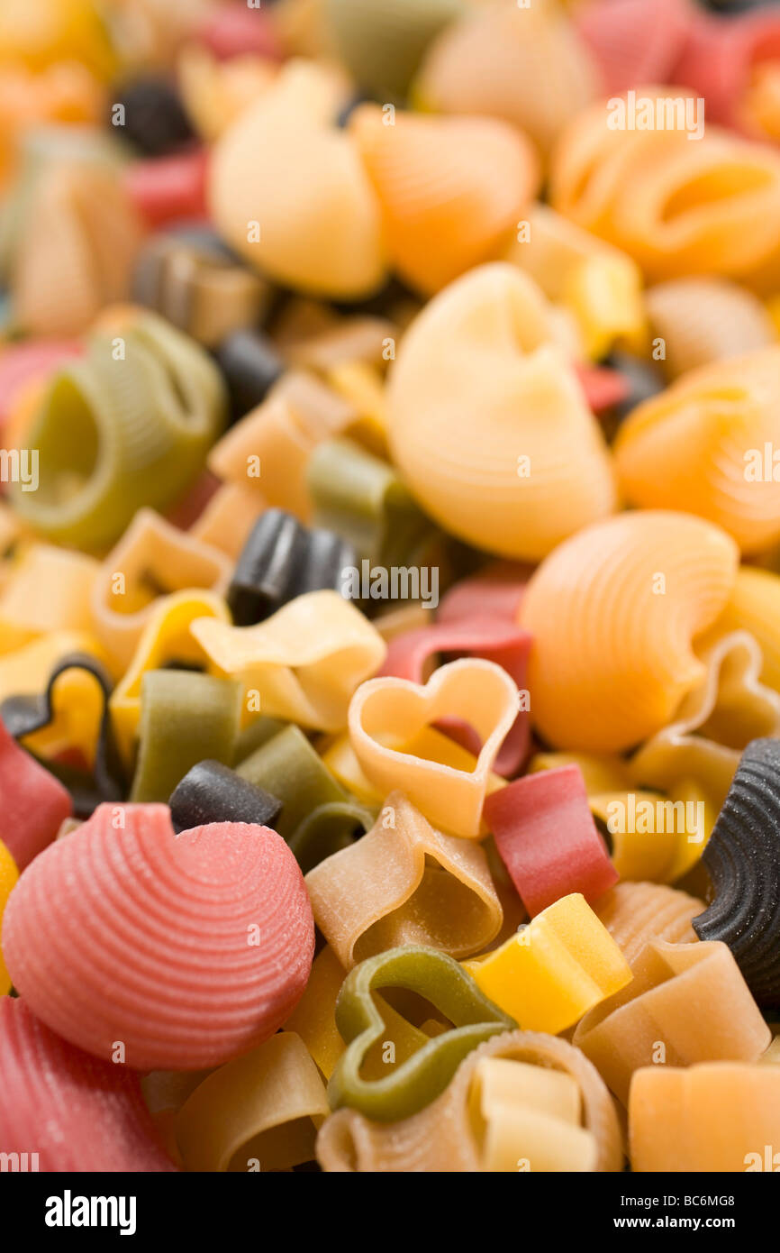 Coloured pasta (full-frame Stock Photo - Alamy