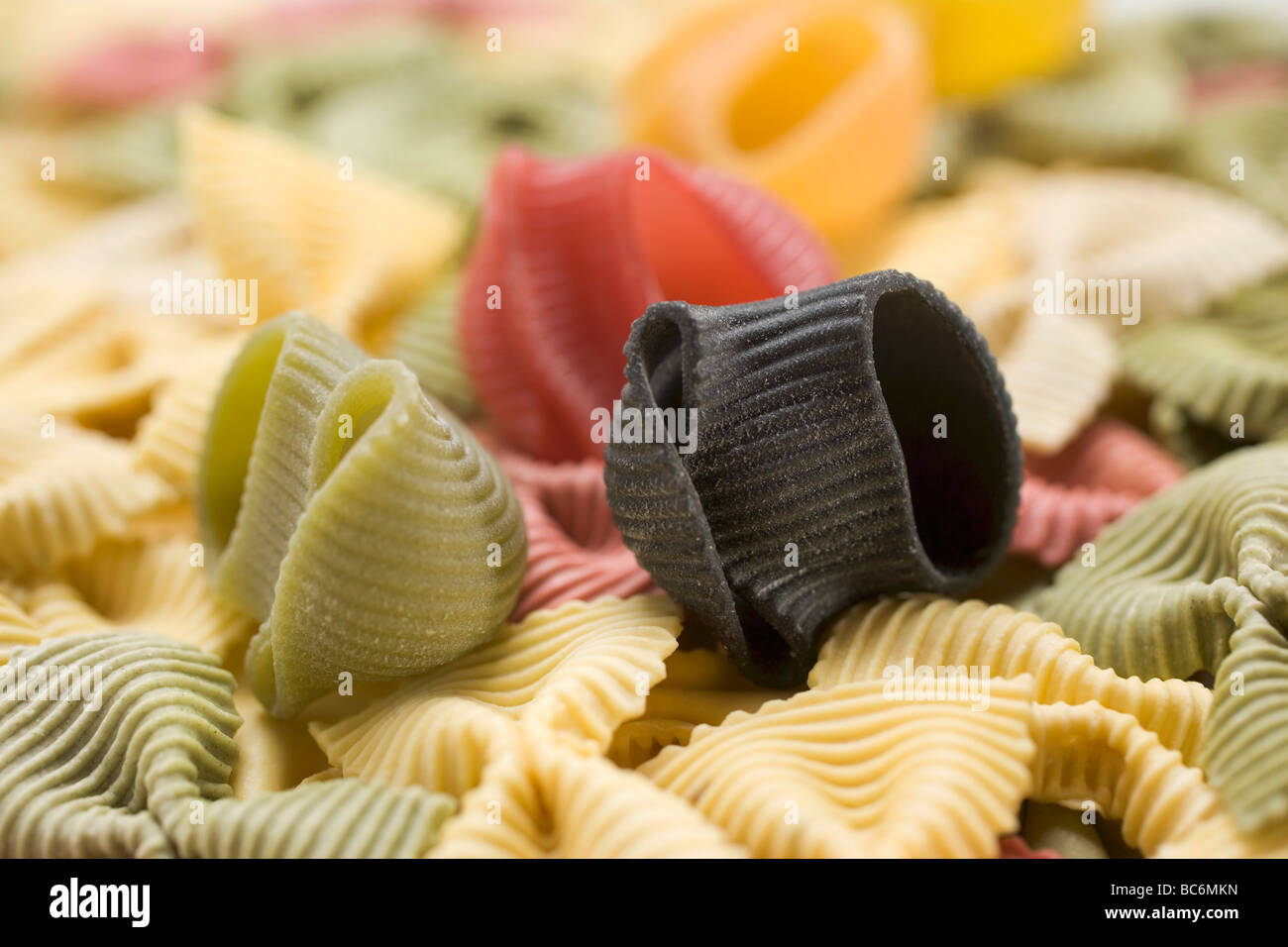 Various types of coloured pasta (full-frame Stock Photo - Alamy