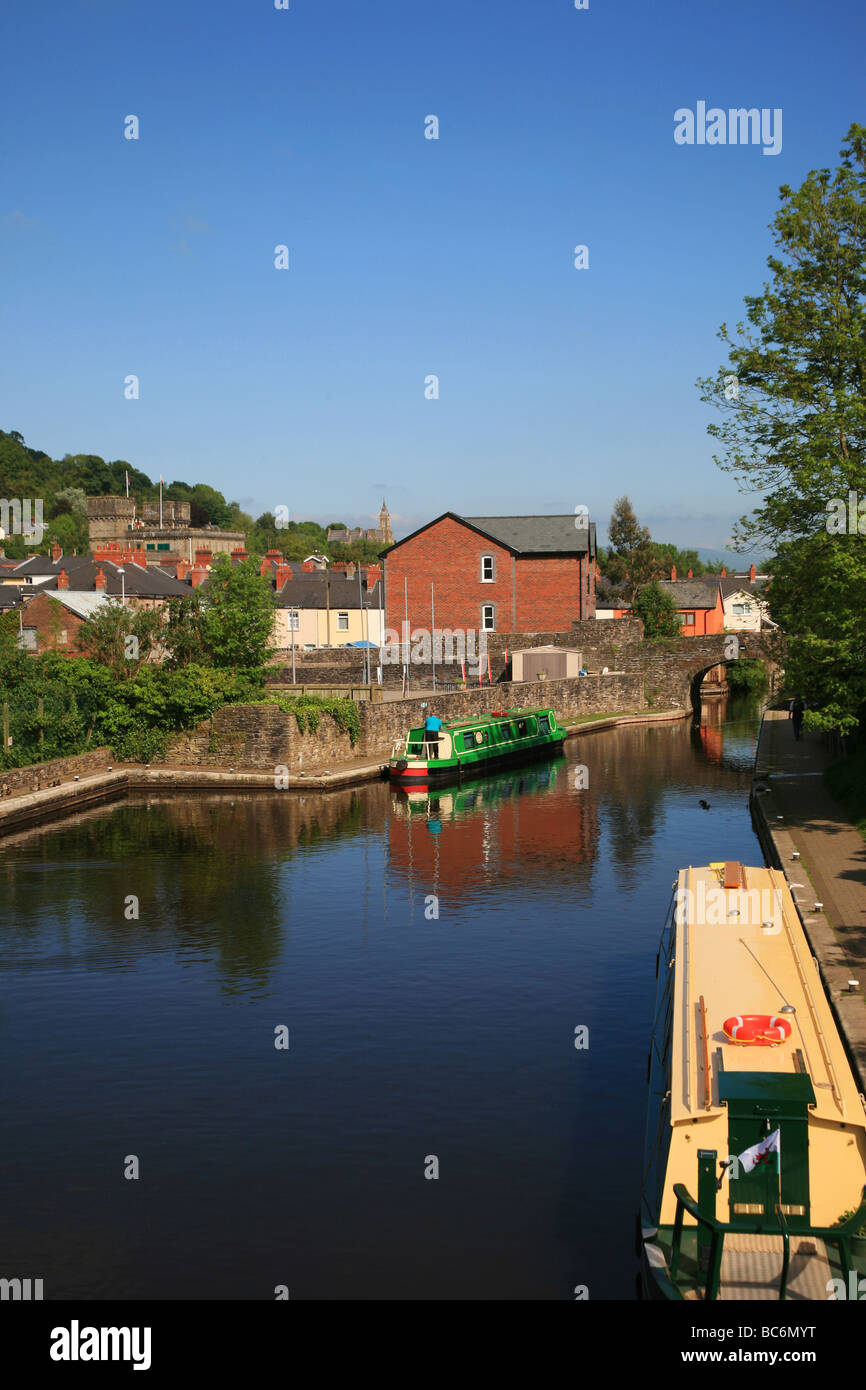 The canal basin at Brecon on the Monmouthshire & Brecon Canal, a small ...