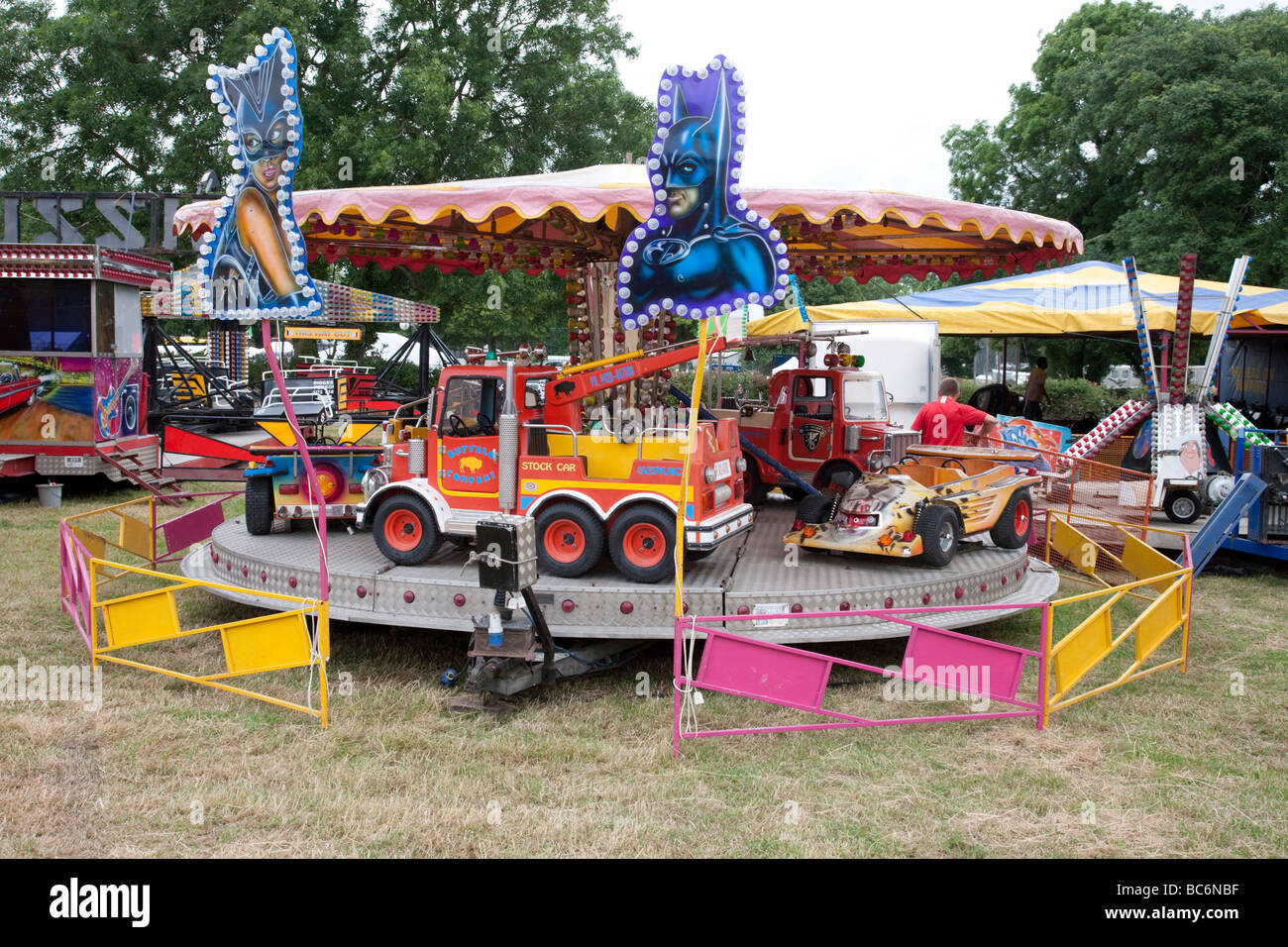 Merry go Round at Funfair Stock Photo - Alamy