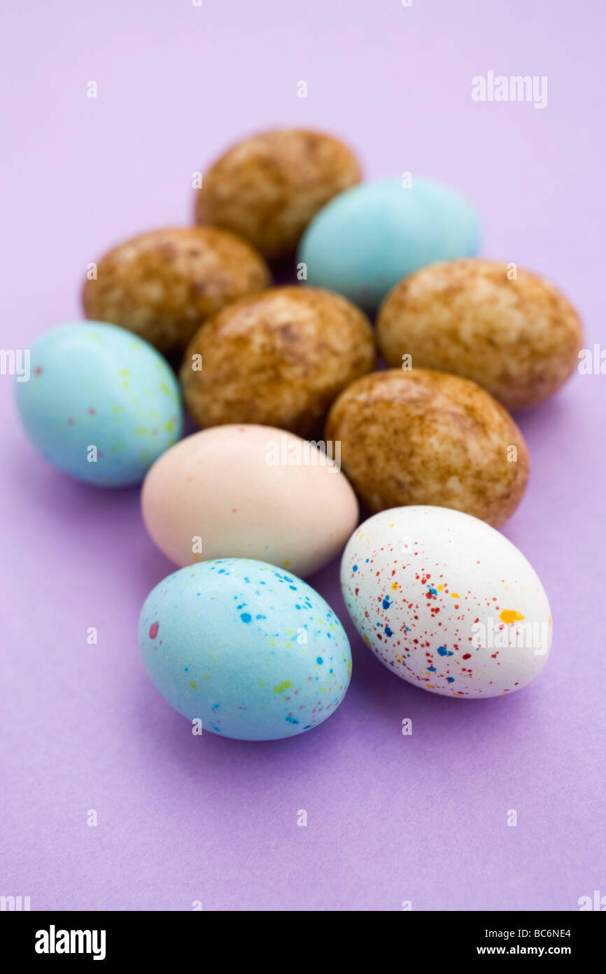 Assorted chocolate eggs Stock Photo - Alamy