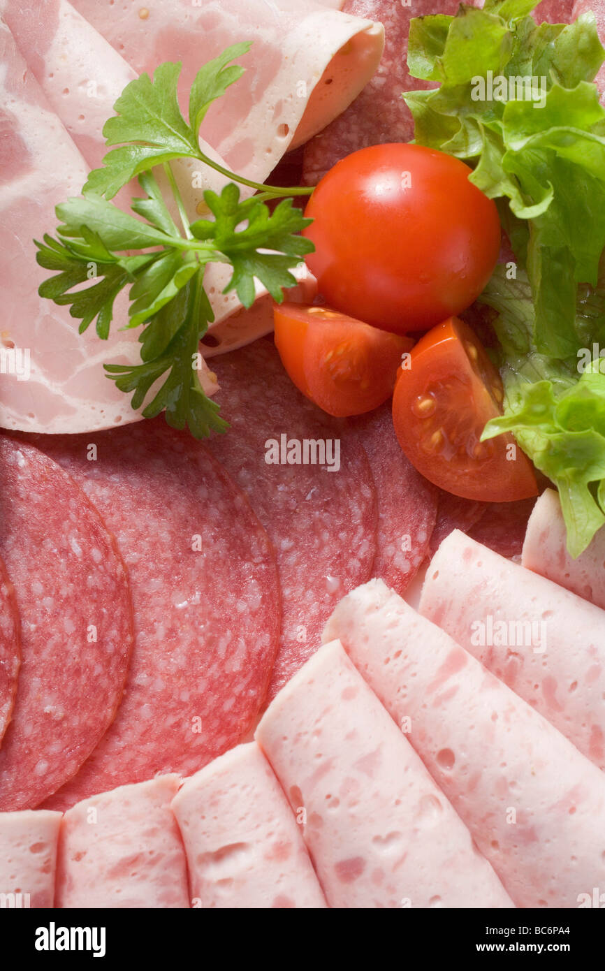 Cold cuts (close-up Stock Photo - Alamy
