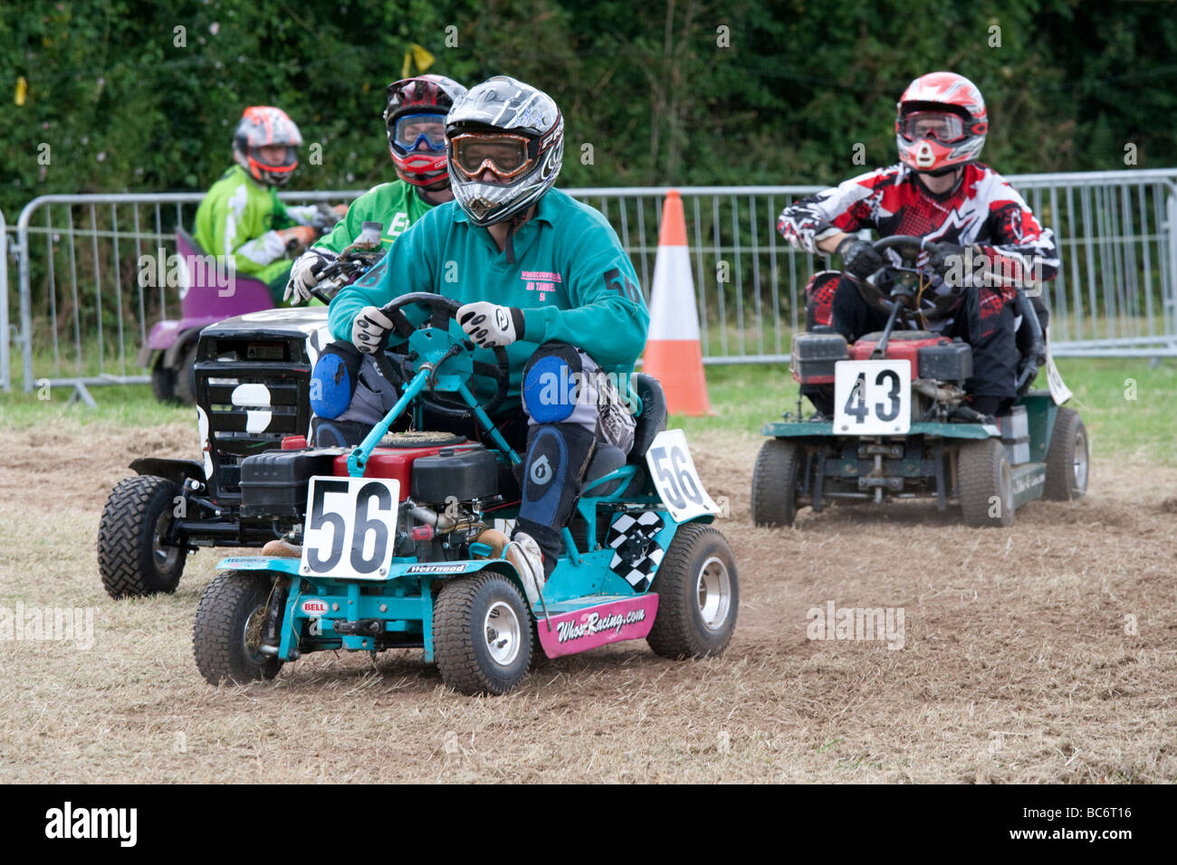 Lawn Mower Racing Charleville Agricultural Show, Ireland Stock Photo ...