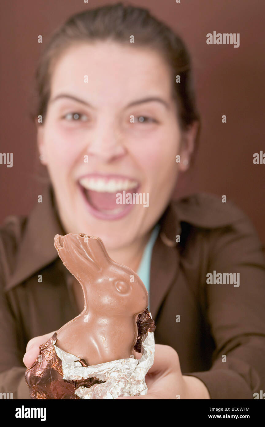 Chocolate Bunny Bite Stock Photos & Chocolate Bunny Bite Stock Images ...