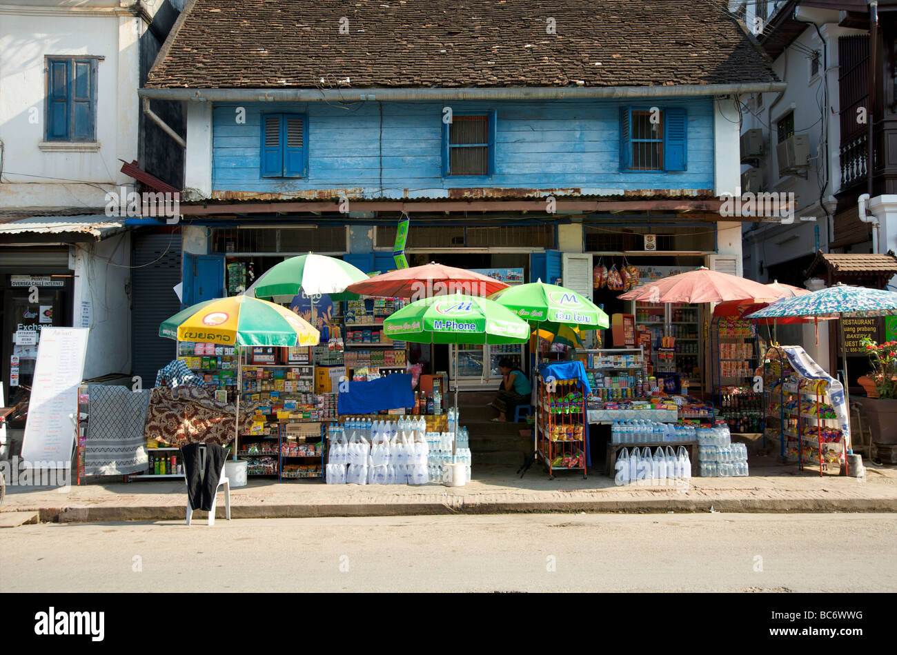 A shop on the main street in Luang Prabang Laos Stock Photo - Alamy