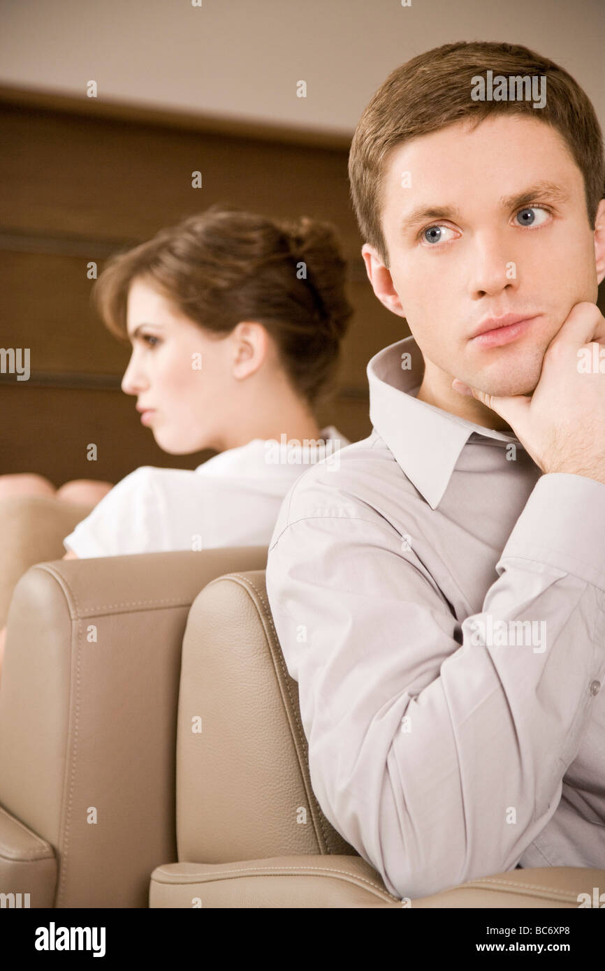 couple back to back Stock Photo - Alamy