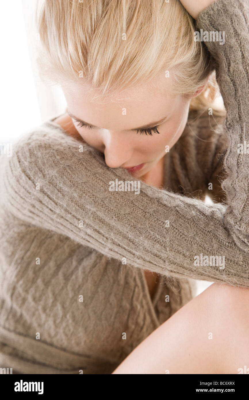 young woman feeling bad Stock Photo - Alamy