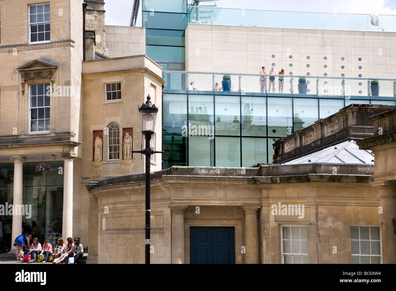 The Thermae Bath Spa is a modern spa in the city of Bath, with old and ...
