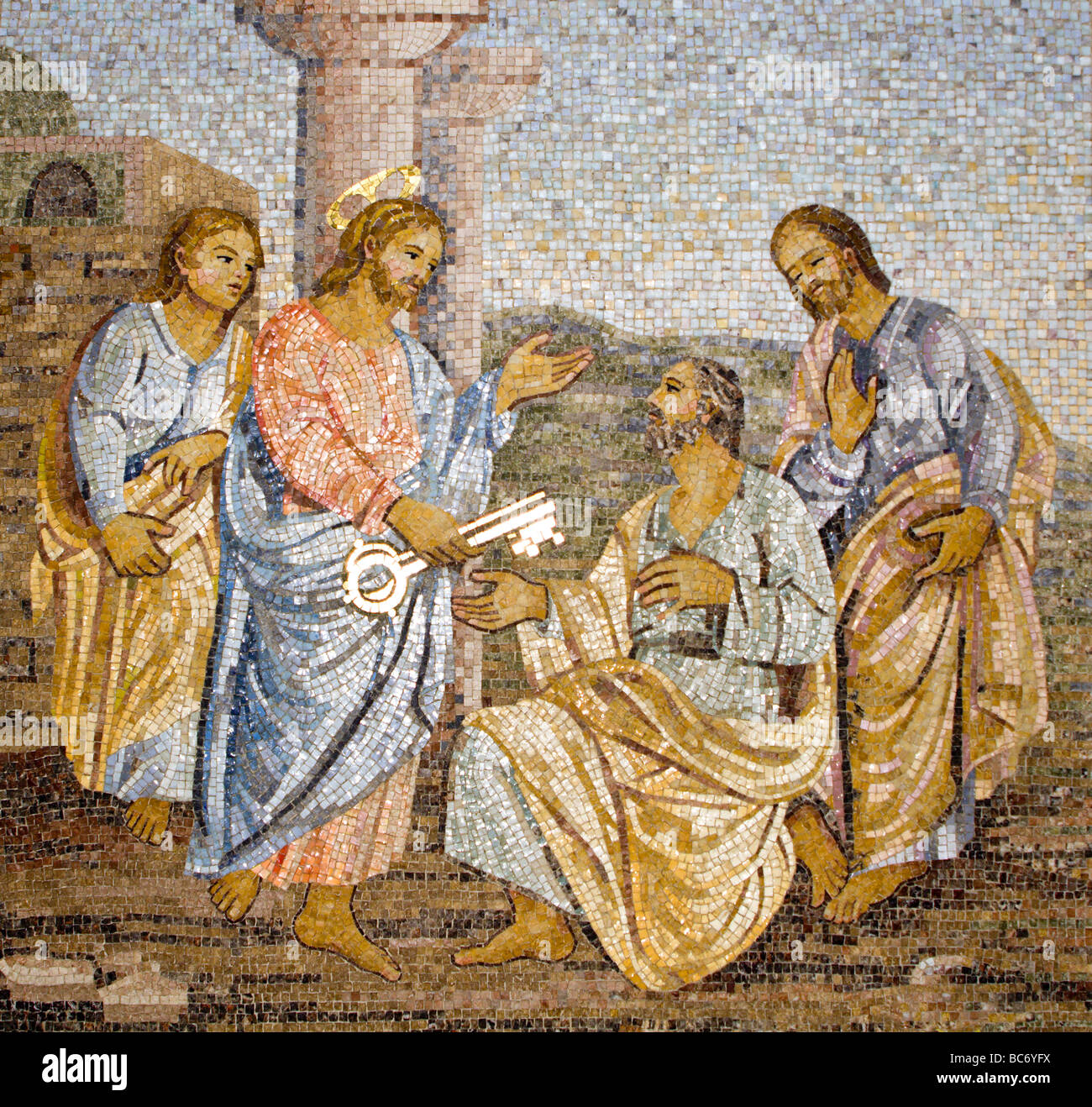 Rome - mosaic from st. Peters basilica Stock Photo - Alamy