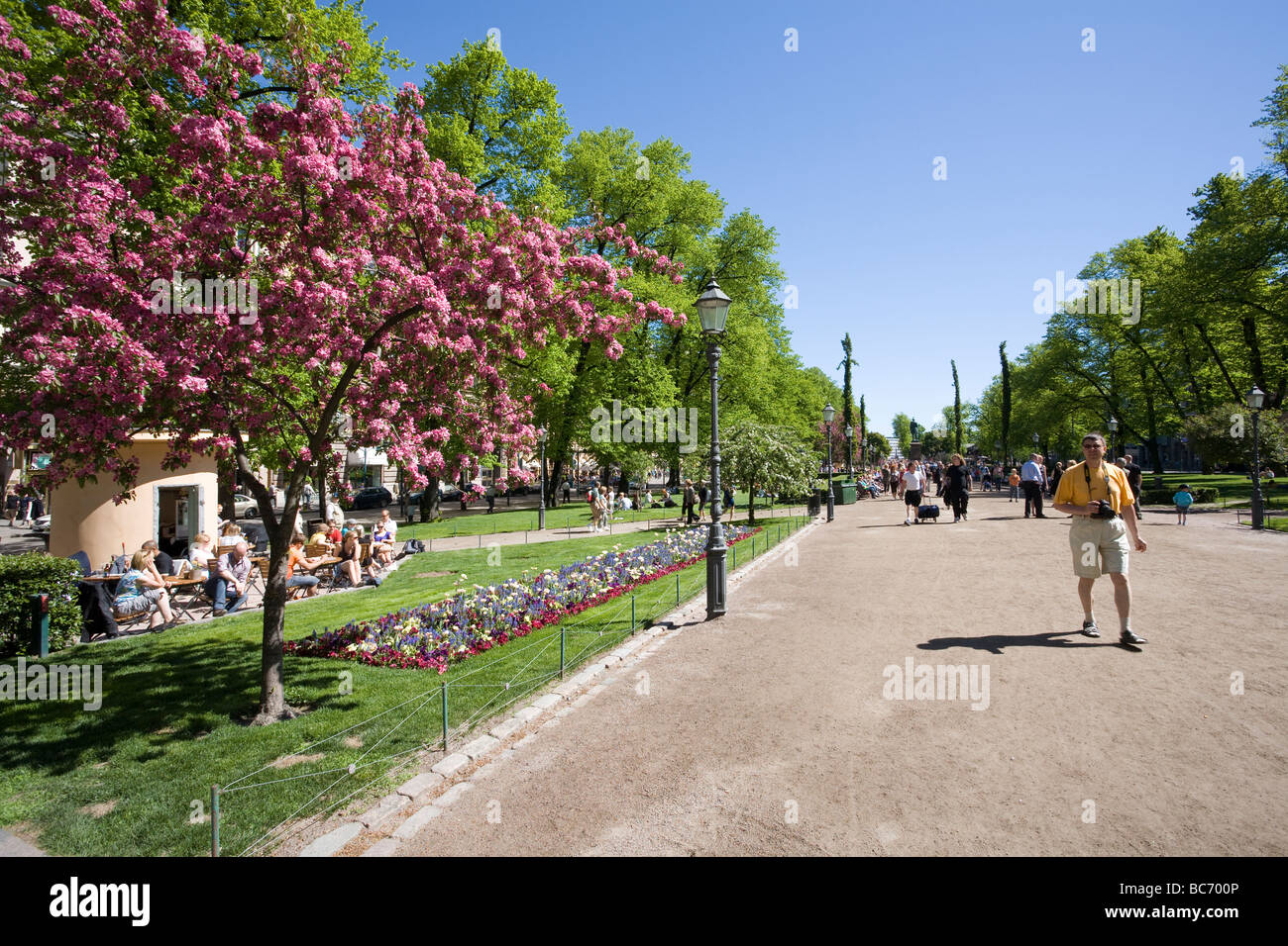 Esplanadi Park in Helsinki Finland Stock Photo - Alamy