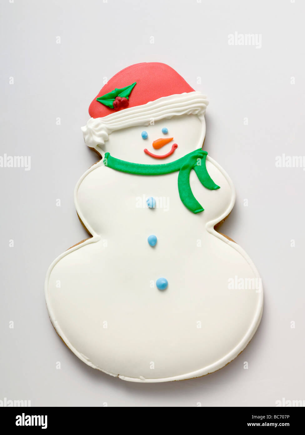Snowman biscuit Stock Photo - Alamy
