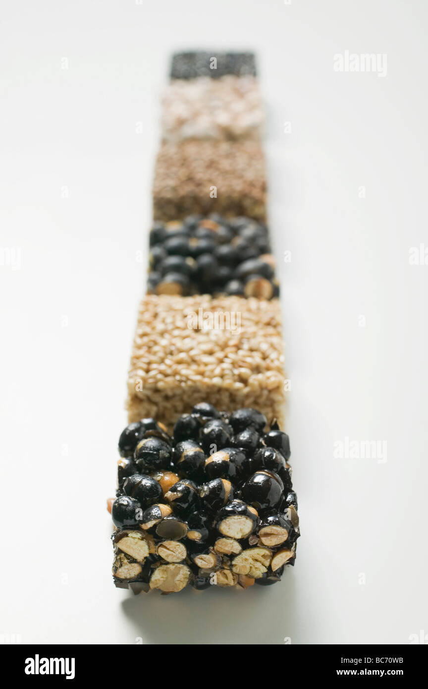 Asian sweets in a row Stock Photo - Alamy