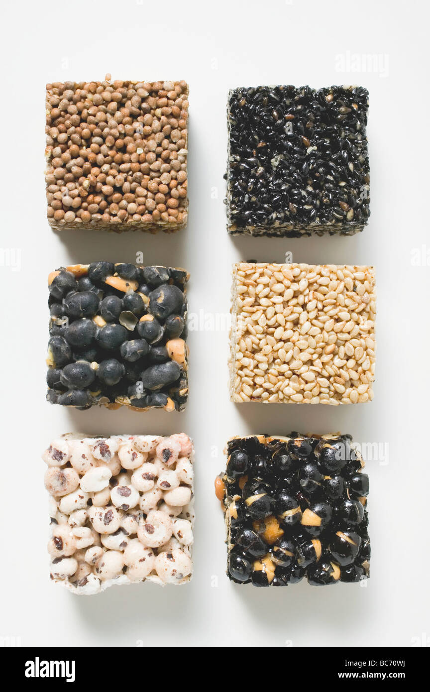 Asian sweets (overhead view Stock Photo - Alamy