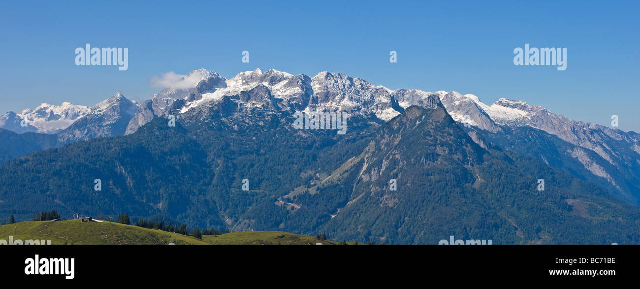 Gosau view from Gosaukamm beautiful town in Salzkammergut region ...