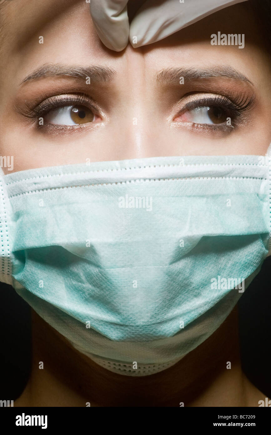 young woman having face exam Stock Photo - Alamy