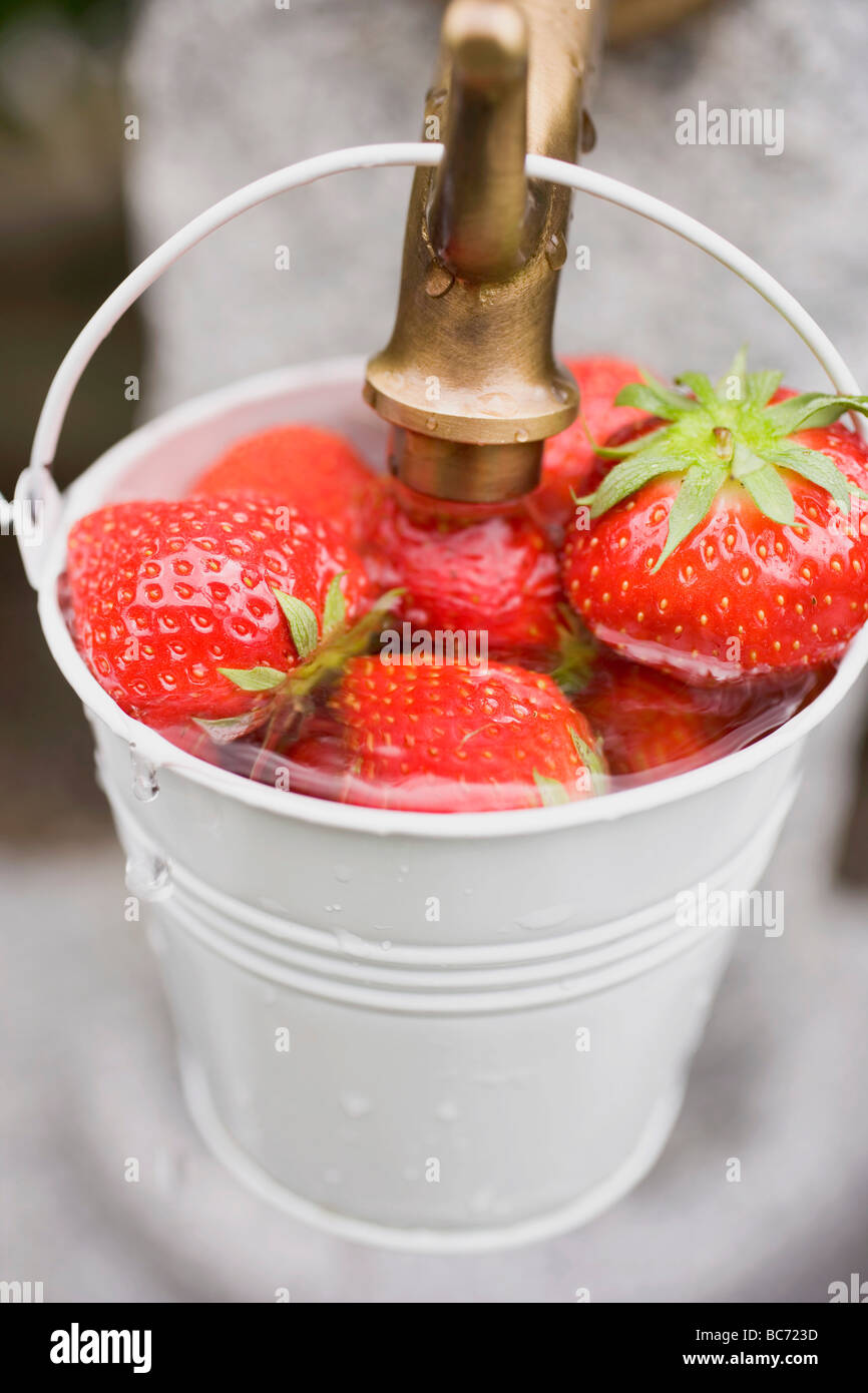 Washing fruit bucket hi-res stock photography and images - Alamy