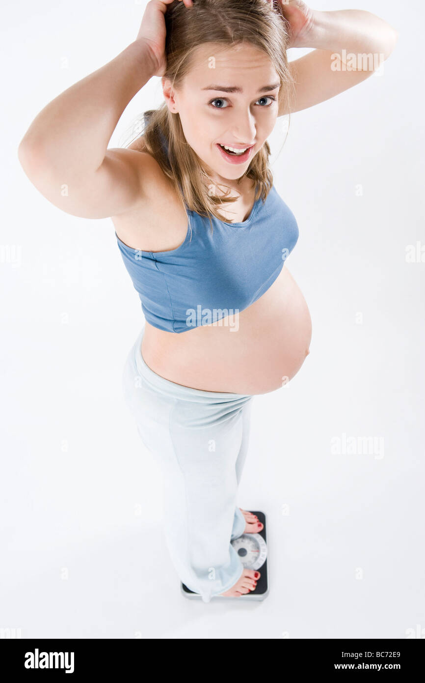 Fat woman shocked surprised hi-res stock photography and images - Alamy