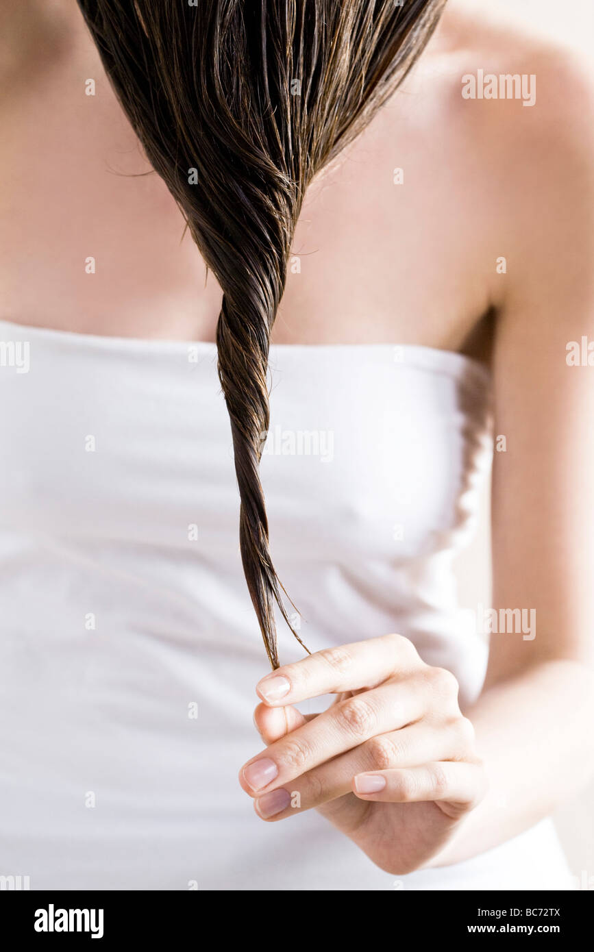 Female young checking check vertical caucasian european hi-res stock ...