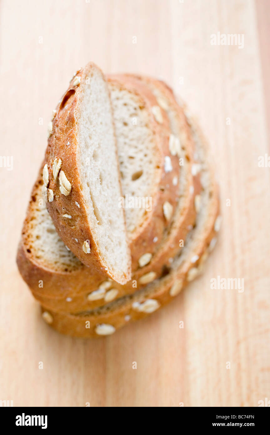 Oat bread, sliced Stock Photo - Alamy