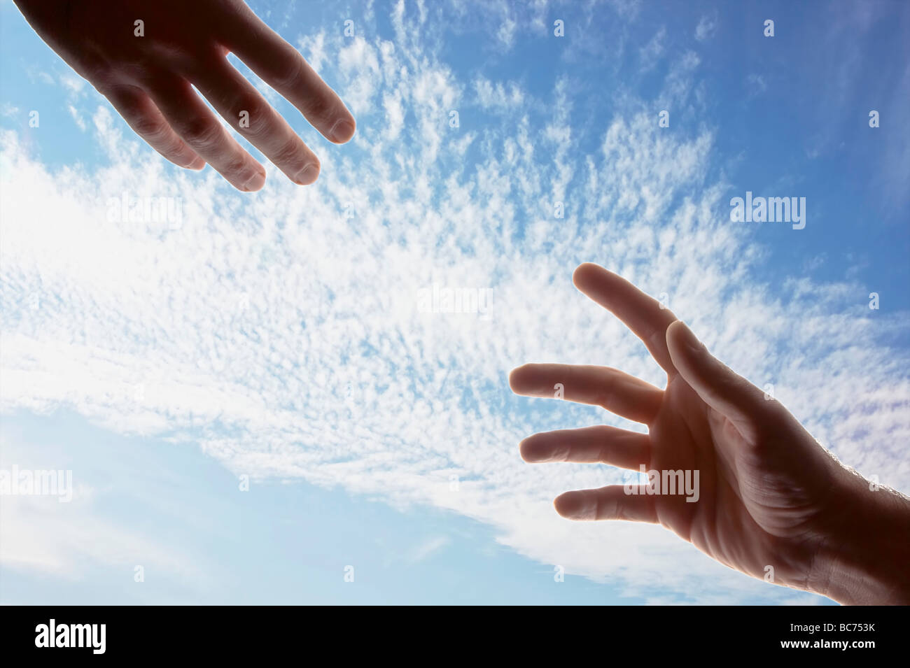 Two hands reaching out other hi-res stock photography and images - Alamy