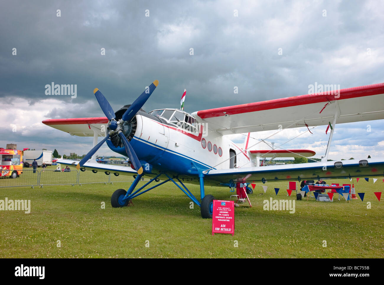 Antanov AN 2 passenger biplane Russian designed at Kembe Air Show 2009 ...