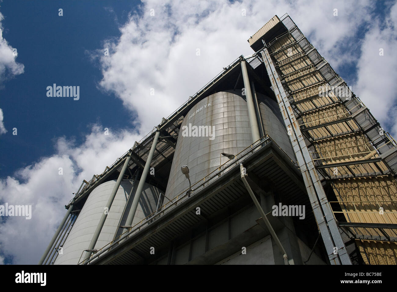 Silo with coal from Gdansk's power plant "Elektrocieplownia wybrzeze ...