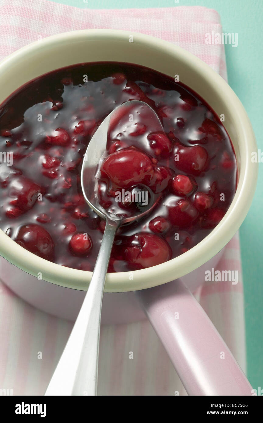 Berry compote overhead hi-res stock photography and images - Alamy
