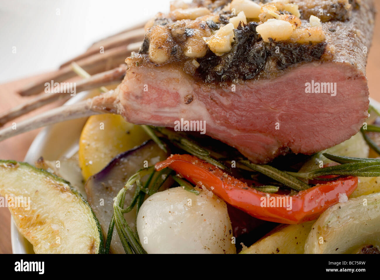 Rack of lamb pesto hi-res stock photography and images - Alamy