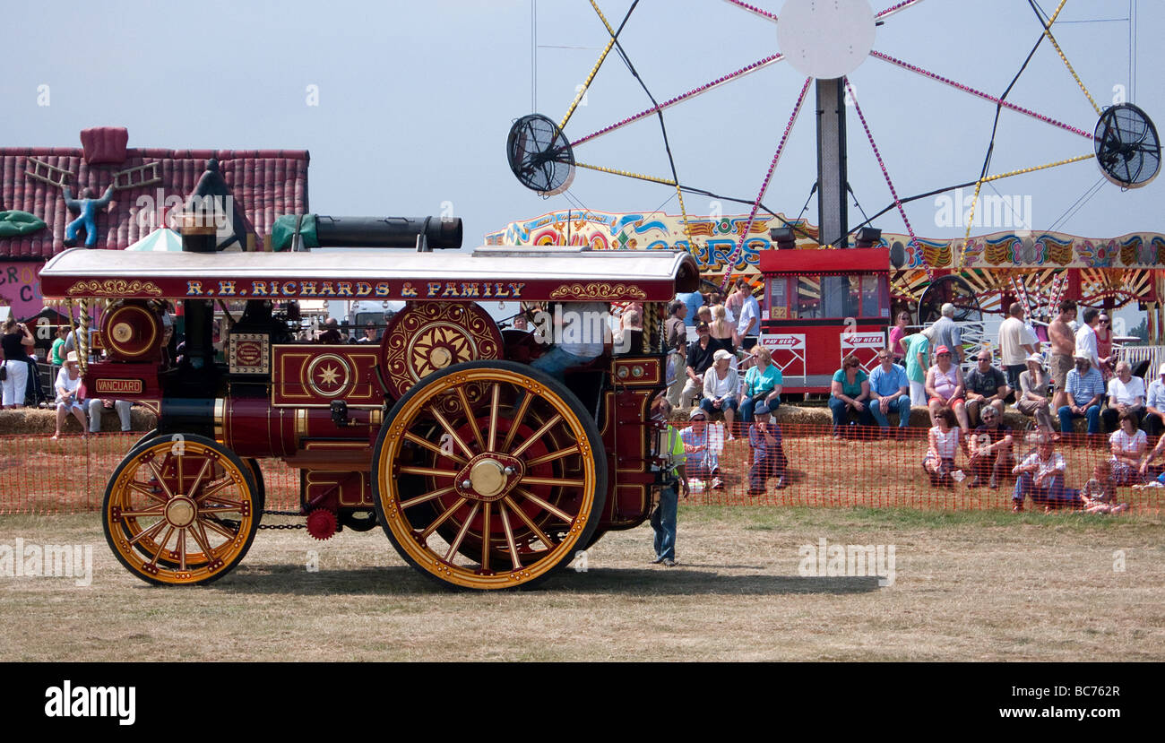 Showmans steam engine at Preston steam fair Kent UK Stock Photo - Alamy