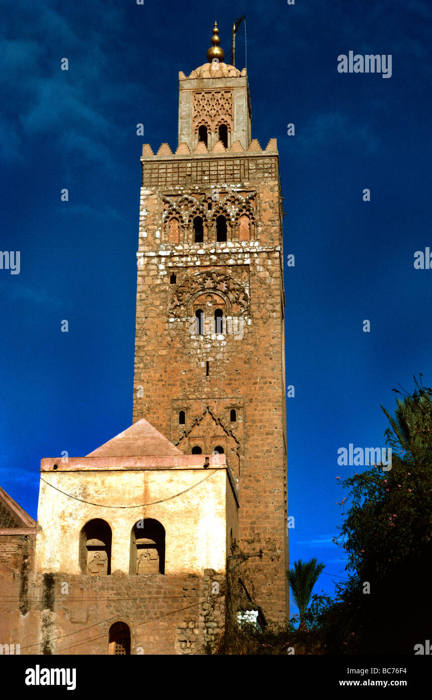 Marakech Morocco Koutobia Mosque Stock Photo - Alamy