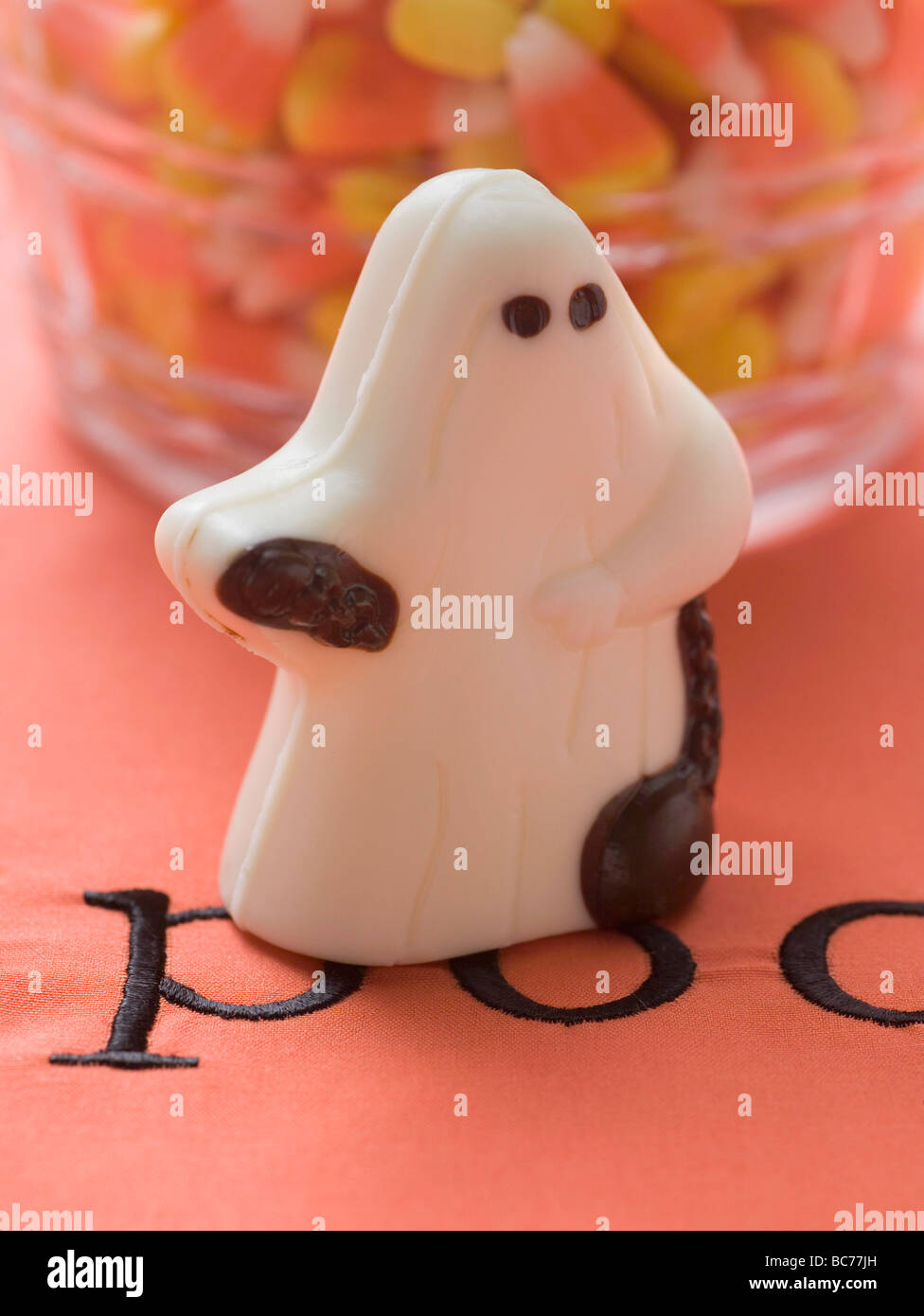 Sweet (chocolate ghost) for Halloween Stock Photo - Alamy