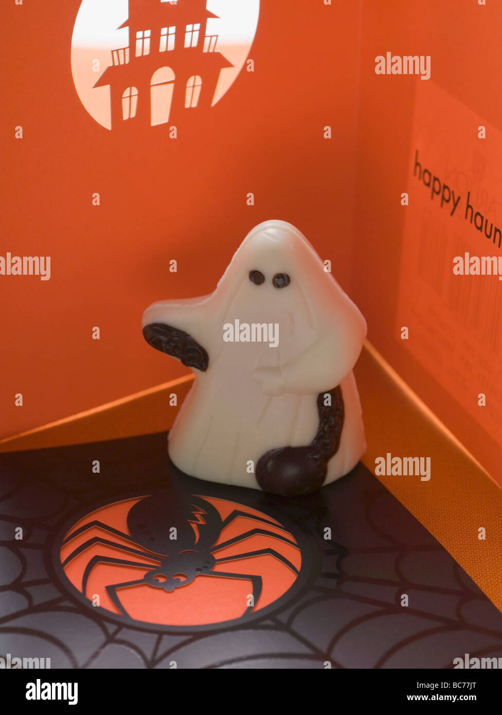 Sweet (chocolate ghost) for Halloween Stock Photo - Alamy