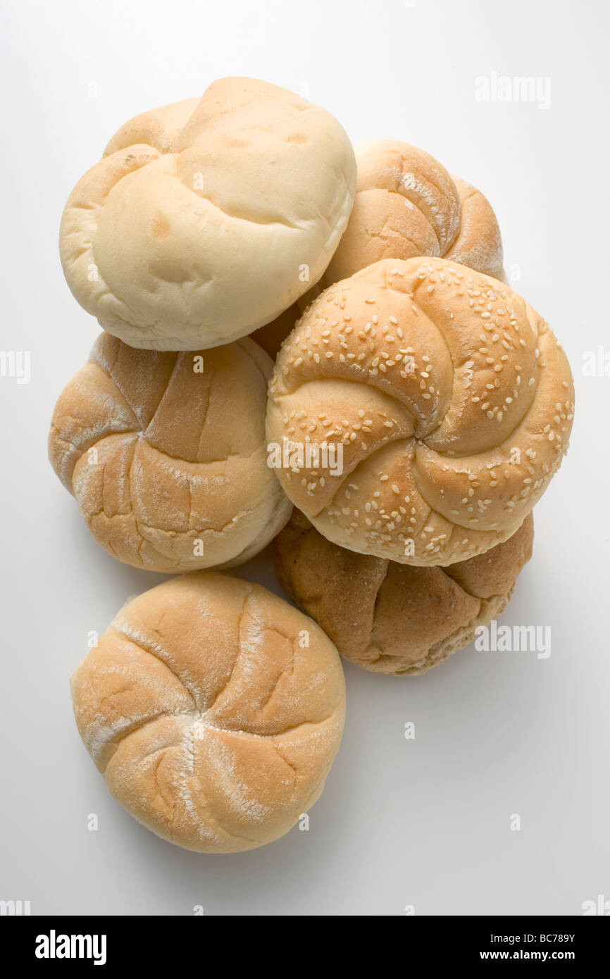 Various types of bread rolls Stock Photo - Alamy