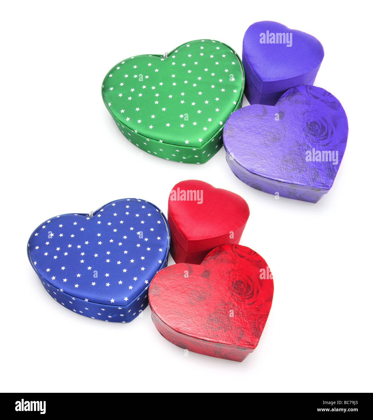 Love Heart Gift Boxes Stock Photo - Alamy