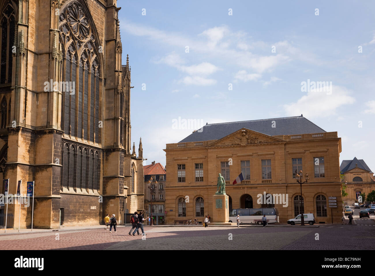 Metz Lorraine France Europe St Etienne cathedral and Tourist ...