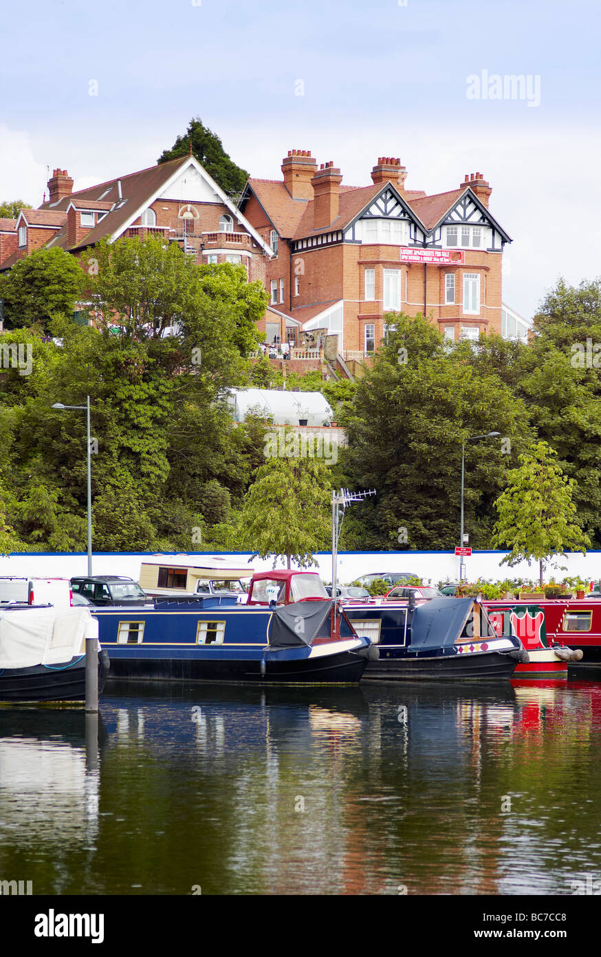 diglis canal bason worcester city worcestershire Stock Photo - Alamy